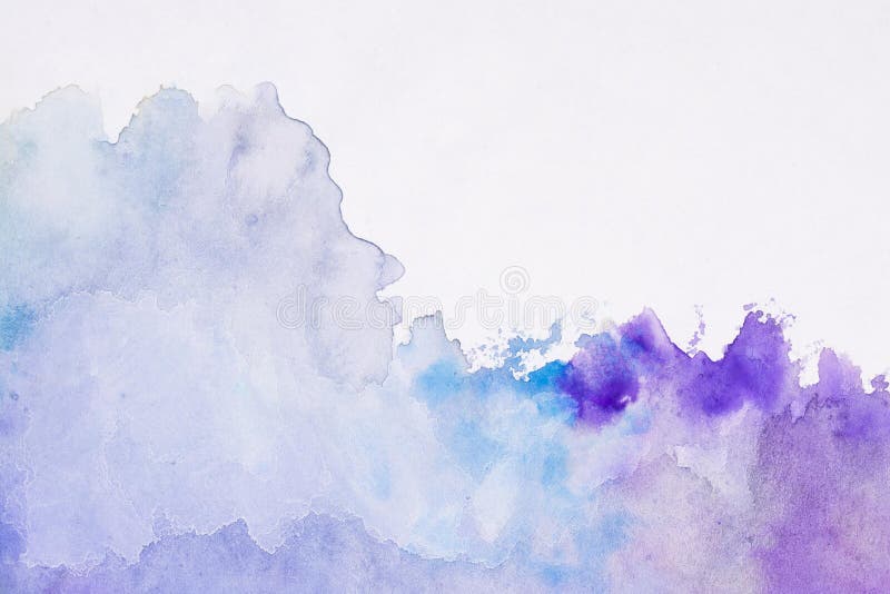 Watercolour Art Hand Paint Gradient Violet Background. High Quality ...