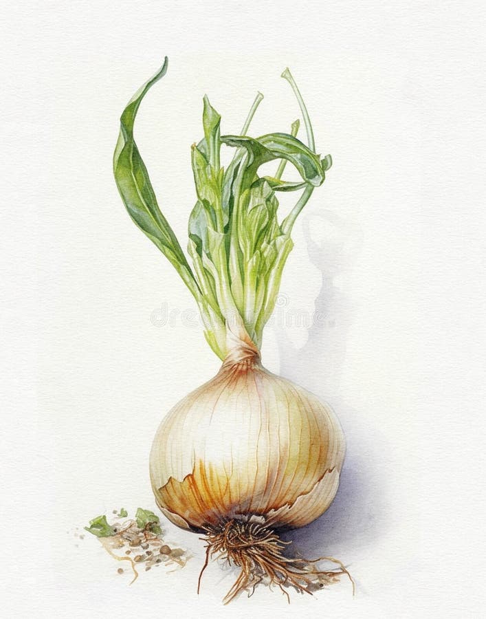 Watercolor Drawing of a Chef Rabbit in the Kitchen, Vintage Card with ...