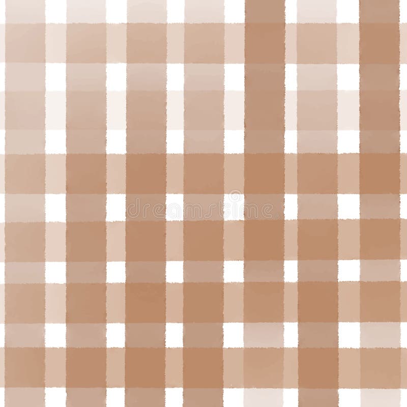 Watercolour Check Pattern in Neutral Colours Stock Vector ...