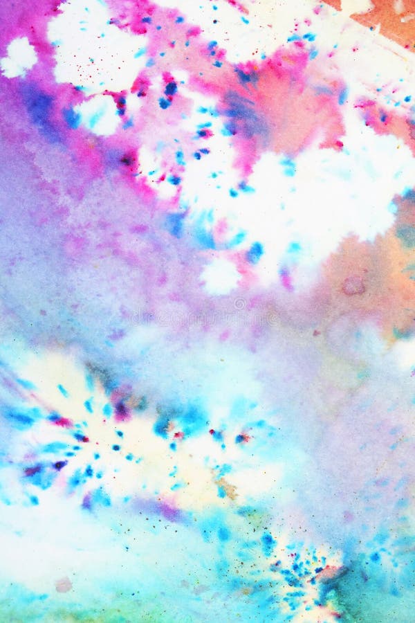 Watercolour Paint and Bleach Tie Dye Effect for Background Stock Image ...