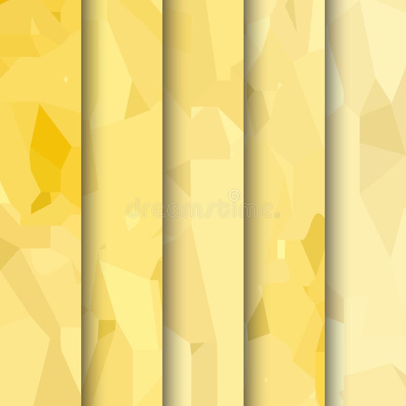 Watercolour Pattern - Set of Yellow Patterns Stock Illustration ...