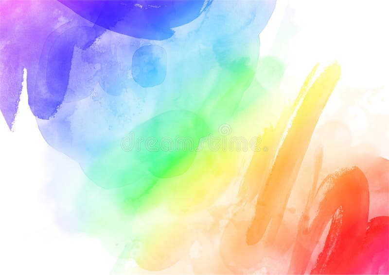 Watercolour Rainbow PNG Backgrounds Stock Vector - Illustration of line ...