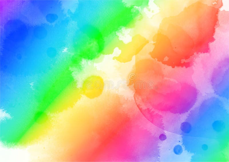 Watercolour Rainbow PNG Backgrounds Stock Vector - Illustration of ...
