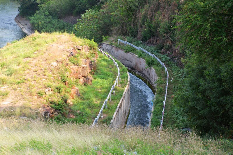 Watercourse stock photo. Image of countryside, pine, fall - 27232800