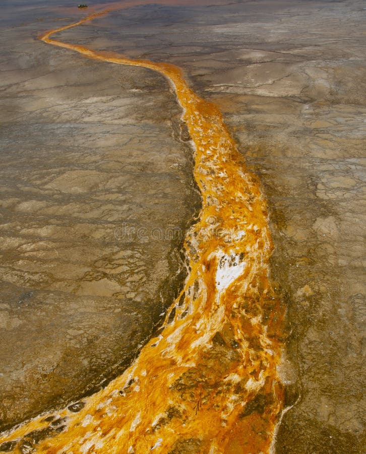 Watercourse Yellowstone National Park Stock Photo - Image of basin ...