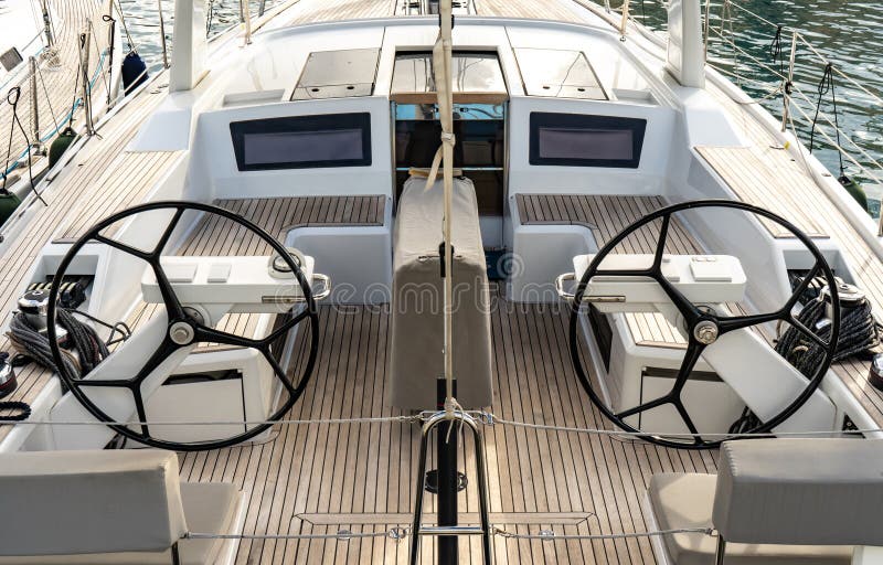 Watercraft with Dual Steering Wheels on Its Deck for Naval Architecture ...