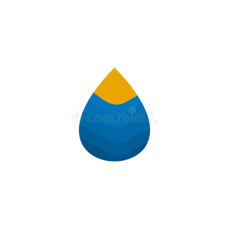 Waterdrop Icon Logo Design Vector Template Stock Vector Illustration