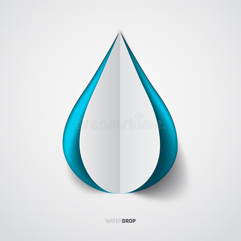 Waterdrop paper stock illustration. Illustration of clear - 63233046