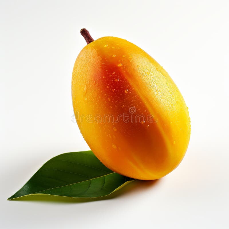 Vibrant Mango Product Photography on White Background Stock ...
