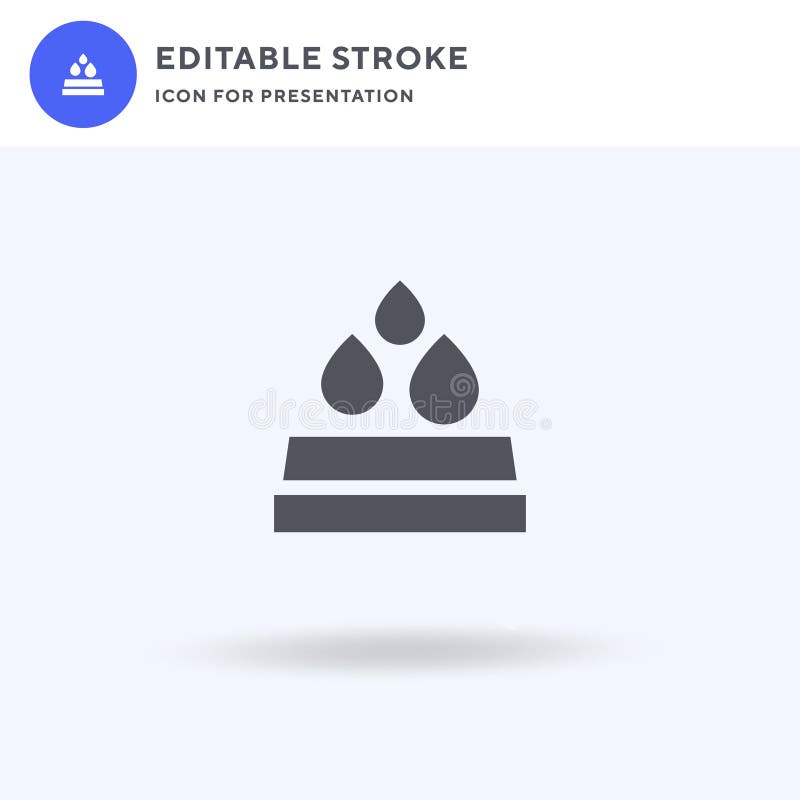 Waterdrops Icon Vector, Filled Flat Sign, Solid Pictogram Isolated on ...