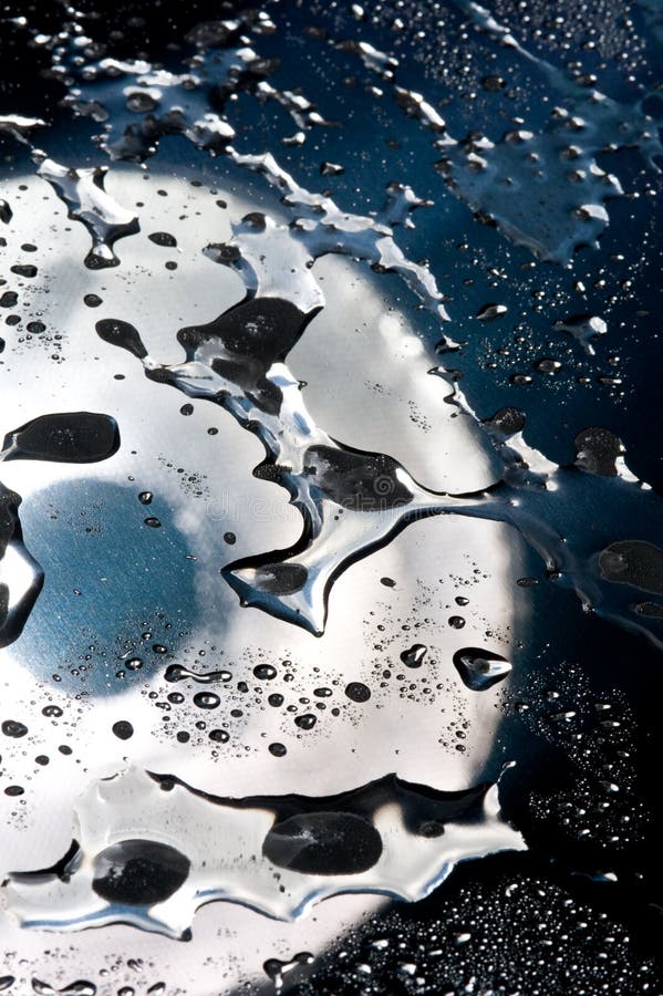 Waterdrops on the mirror stock image. Image of home, reflexion - 31306057