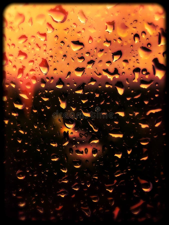 Waterdrops on a window. stock image. Image of colors - 148265409