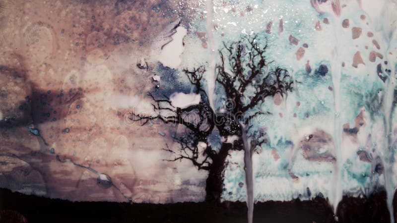 Watered Down Landscape Experiment 2 Stock Photo - Image of green, macro ...