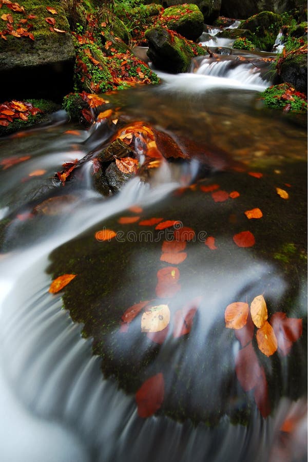 Waterfall in Resov in Moravia, Czech Republic Stock Image - Image of ...
