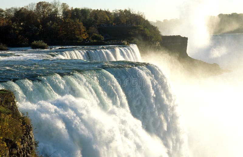 Waterfall stock image. Image of broad, sunlight, sunburst - 10757129