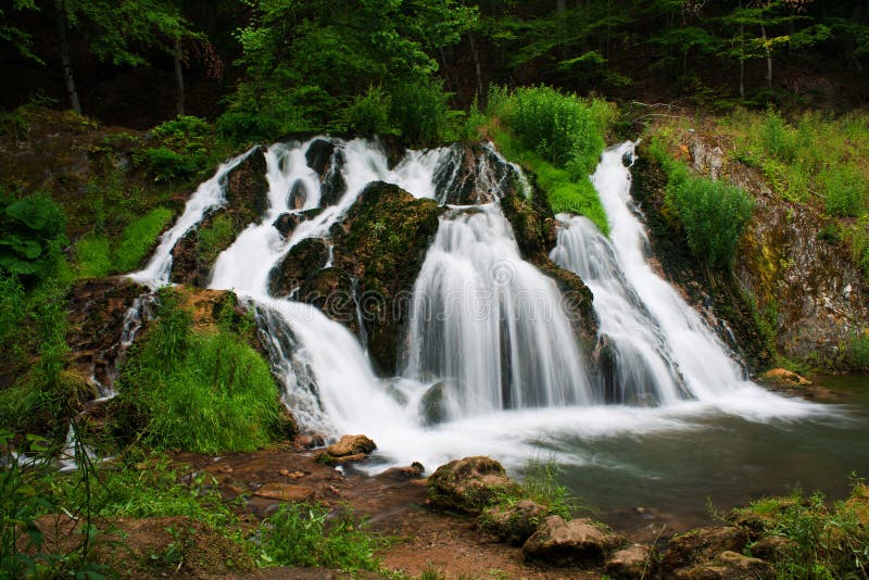 Waterfall stock image. Image of falls, colorful, ecology - 10011027