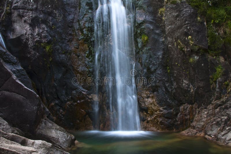 One Woman Bathing Ma in Hot Springs Waterfall Jordan Stock Photo ...