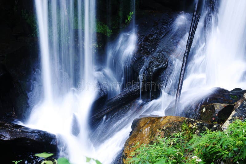 Waterfall Landscape Panorama. Outdoor Hdri Photography Stock Image ...