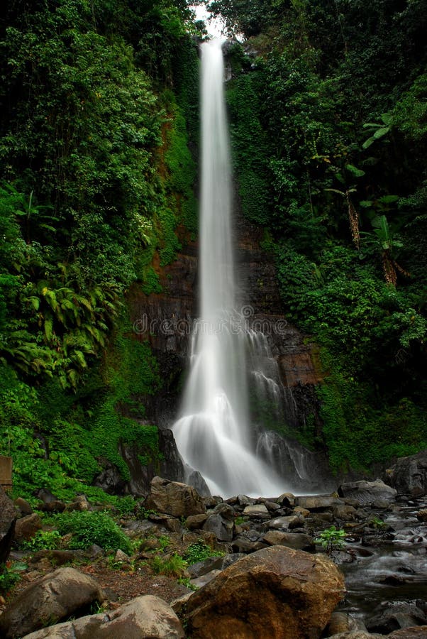 Waterfall stock image. Image of river, water, cool, pond - 1592527