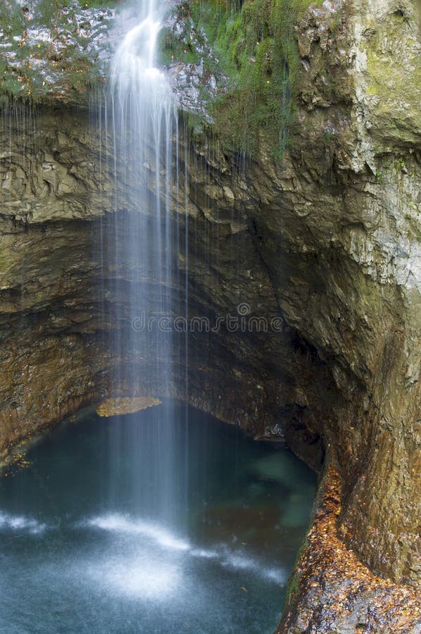 Sunset over Waterfall stock photo. Image of high, exposure - 12765276