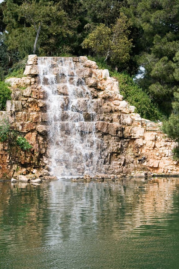 Waterfall stock image. Image of waterfall, water, reflection - 17281859
