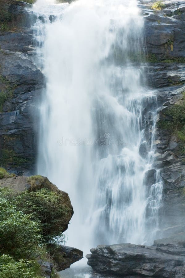 Kedeliya Rainy Waterfall, Natural, Rock,, Stock Photo - Image of ...