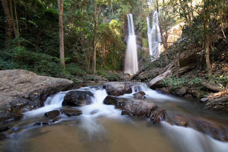 Kotabangun Waterfall, East Kalimantan, Indonesia Stock Photo - Image of ...