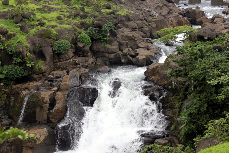 Randha fall stock photo. Image of akole, ahmednagar, water - 58512482