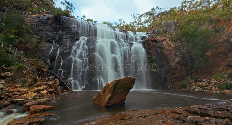 Lower McKenzie waterfall stock image. Image of victoria - 9678359
