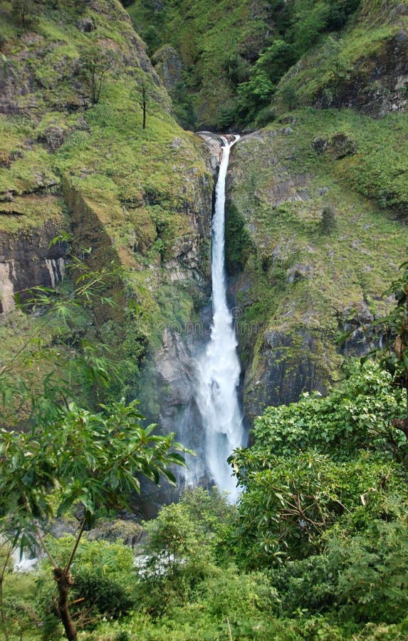 Waterfall stock photo. Image of annapurna, water, himalaya - 27905586