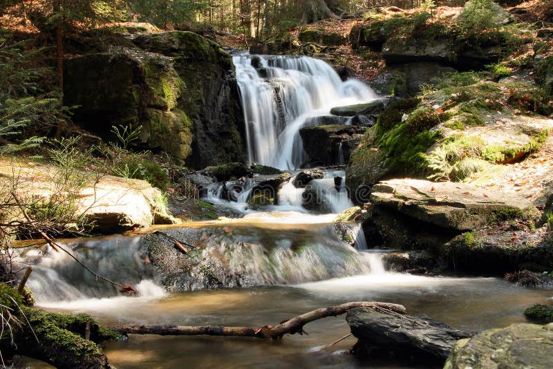 Bushkill Falls stock photo. Image of mountains, travel - 17554738