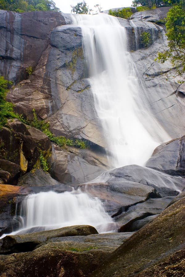 Waterfall perspective stock image. Image of froth, drop - 845503