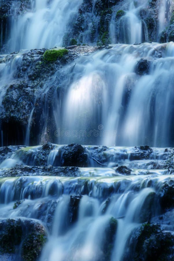 Blue Waterfall stock image. Image of waterfall, beautiful - 10888211
