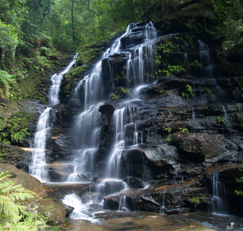 Acadia National Park Waterfall Stock Image - Image of environment ...