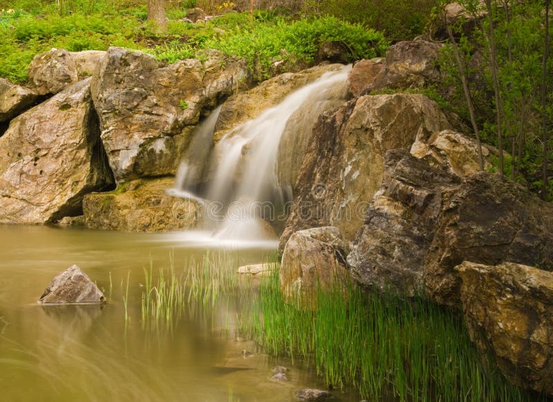 Waterfall stock image. Image of green, nature, landscape - 5810505
