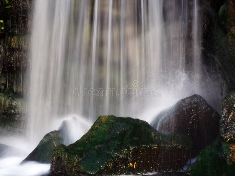 Water falling on rocks stock image. Image of clean, water - 4224849