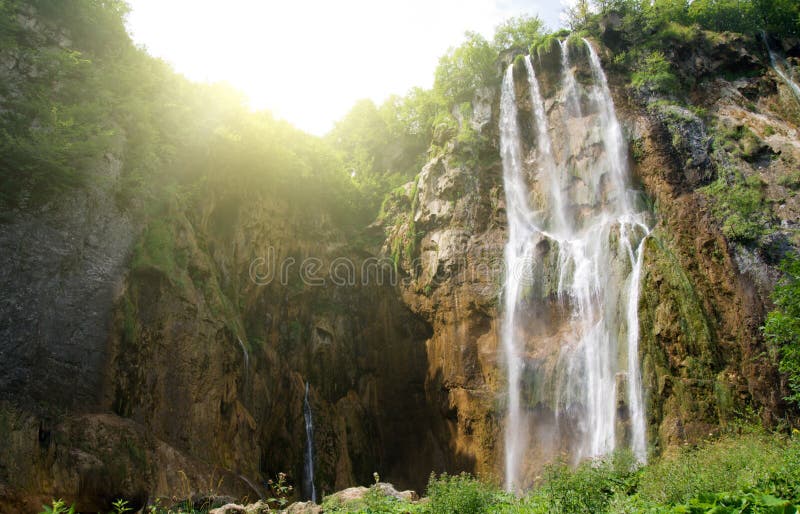 Jezzine Waterfall, Lebanon stock photo. Image of landmark - 30576936