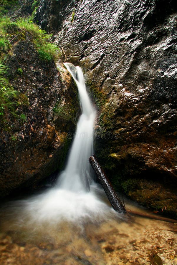 Waterfall stock image. Image of flume, fatra, nature, water - 7623721