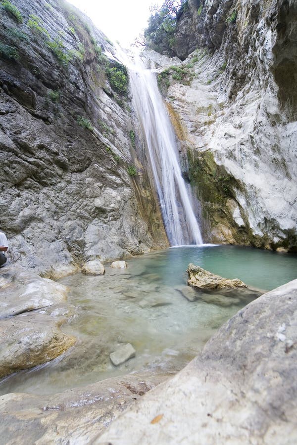 The Potistis Waterfall in South Kefalonia Island, Ionian Islands ...