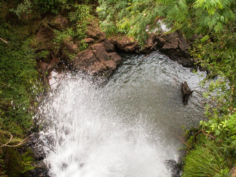 Waterfall from Above stock image. Image of america, plant - 47292219