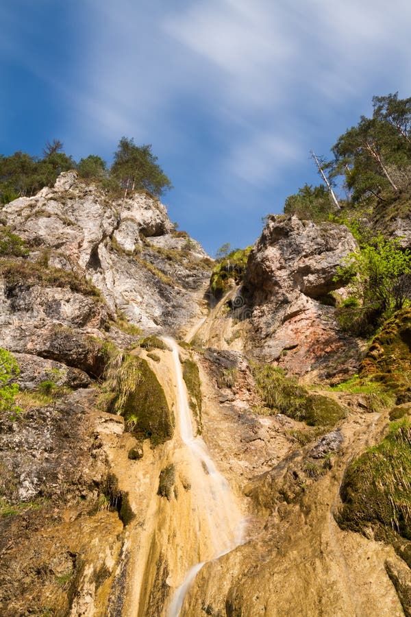Waterfall at the Almbachklamm Stock Image - Image of track, water: 95345813