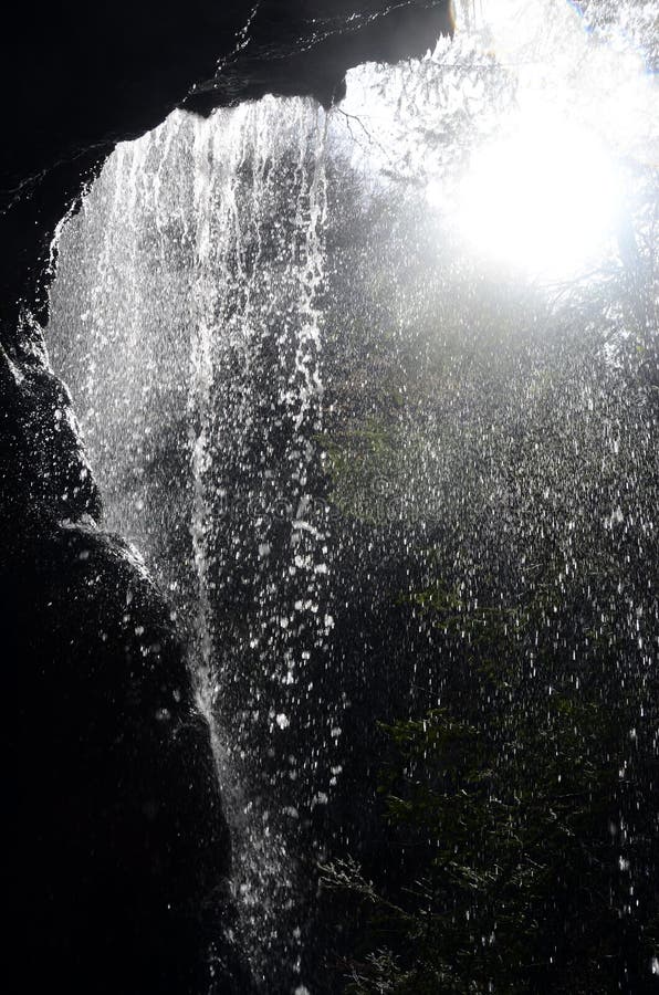 Waterfall Angon on Annecy Lake Stock Image - Image of annecy, droplets ...