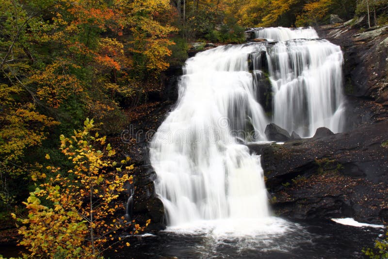 Waterfall - Bald River Falls, Tennessee Stock Image - Image of magical ...