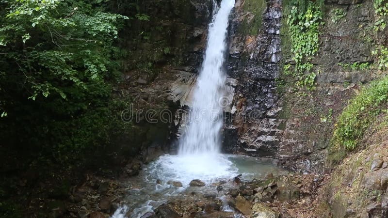 Waterfall Basin in the Mountains Stock Video - Video of falls, scenic ...