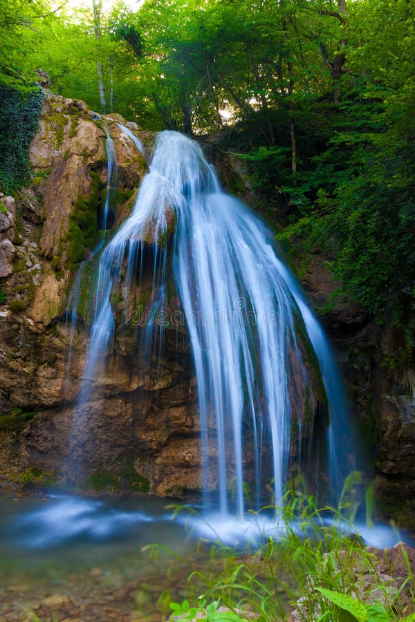 Waterfall stock photo. Image of plant, tropical, waterfall - 36439478