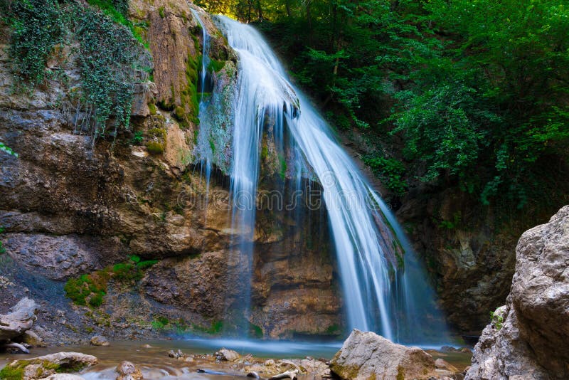 Waterfall stock image. Image of landscape, amazing, leaf - 36439637