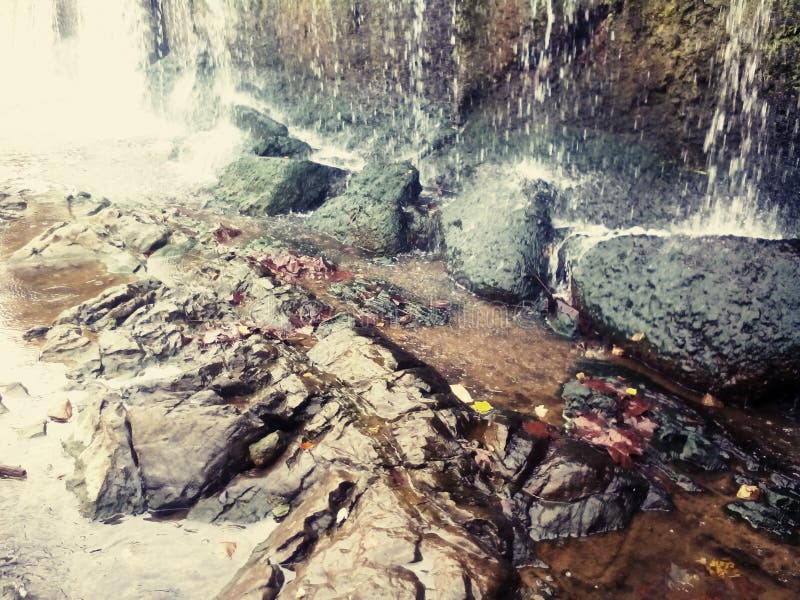 Waterfall stock image. Image of springs, water, fall - 52605361