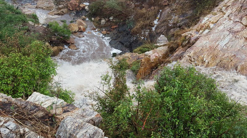 Waterfall stock image. Image of gushing, beautiful, storm - 101700393