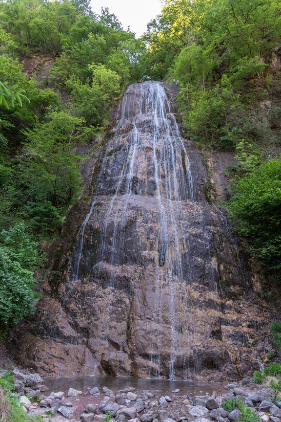 Waterfall stock photo. Image of terrain, waterfall, ravine - 297902380