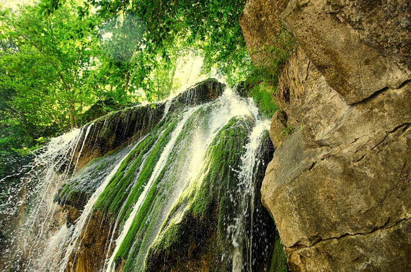 Waterfall. Beautiful Nature. Chill and Relax. Stock Photo - Image of ...